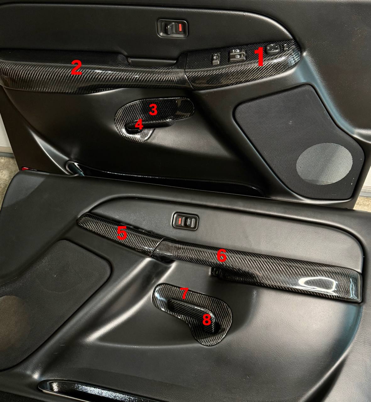 2003 - 2007 Chevrolet GMC Door Panel 8pc Kit Single Cab/Extra Cab ...