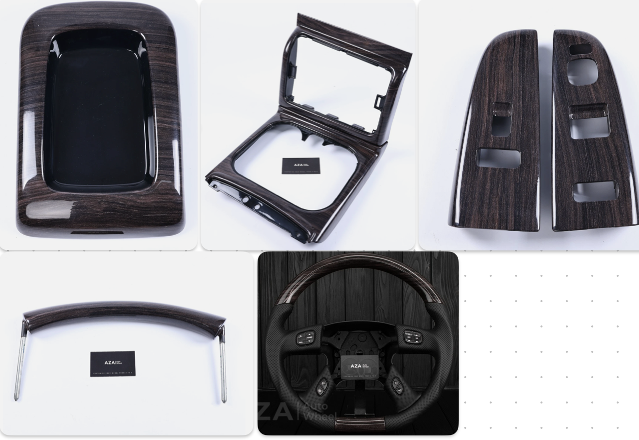 99 GM Truck Denali Kit Steering Wheel, Center Console Parts, Arm rest ...