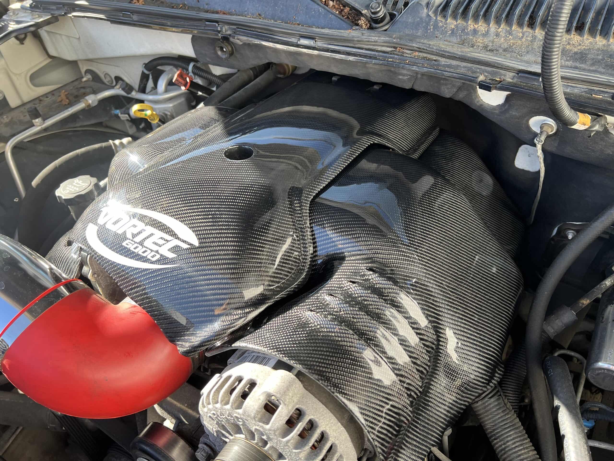 6.0 Vortec 3 piece engine cover Carbon - Azaautowheel