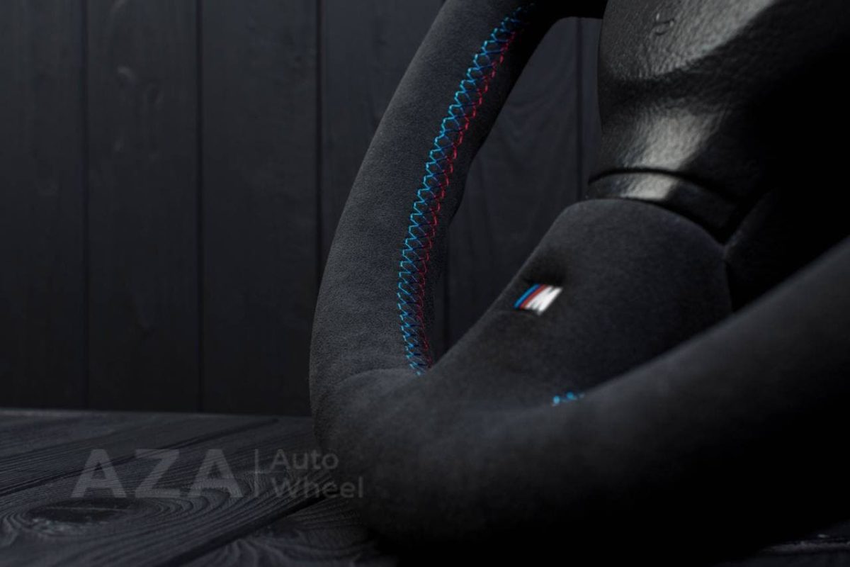 Steering wheel BMW E36 3 series 1995+ M-tech 2 Alcantara - Azaautowheel